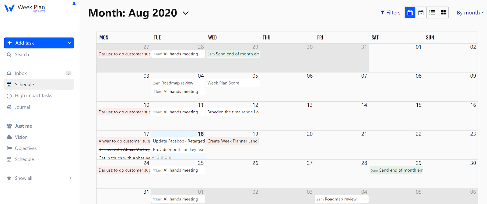Online Time Planner App - Innovative Features & Benefits | Week Plan