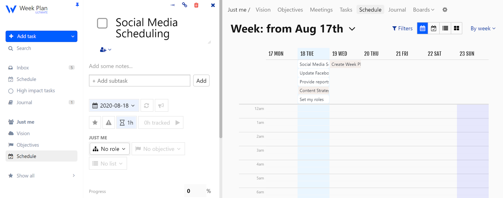 Online Time Planner App - Innovative Features & Benefits | Week Plan